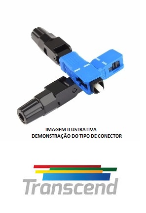 CONECTOR MECANICO FAST CRIMP SC/UPC TRANSCEND - BaixadaNet Telecom