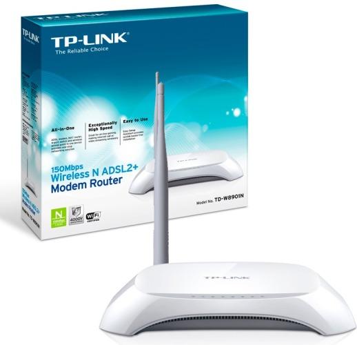 MODEM ADSL2 ROUTER+WIRELESS TP-LINK TD-W8901N - BaixadaNet Telecom